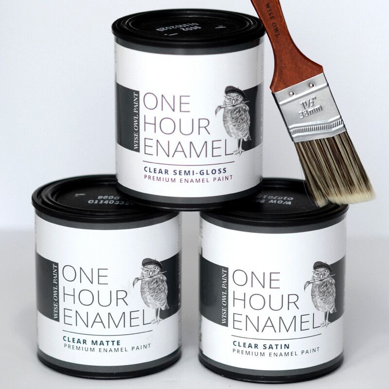 Wise Owl Enamel Clear Coat :: W&J Paints and More